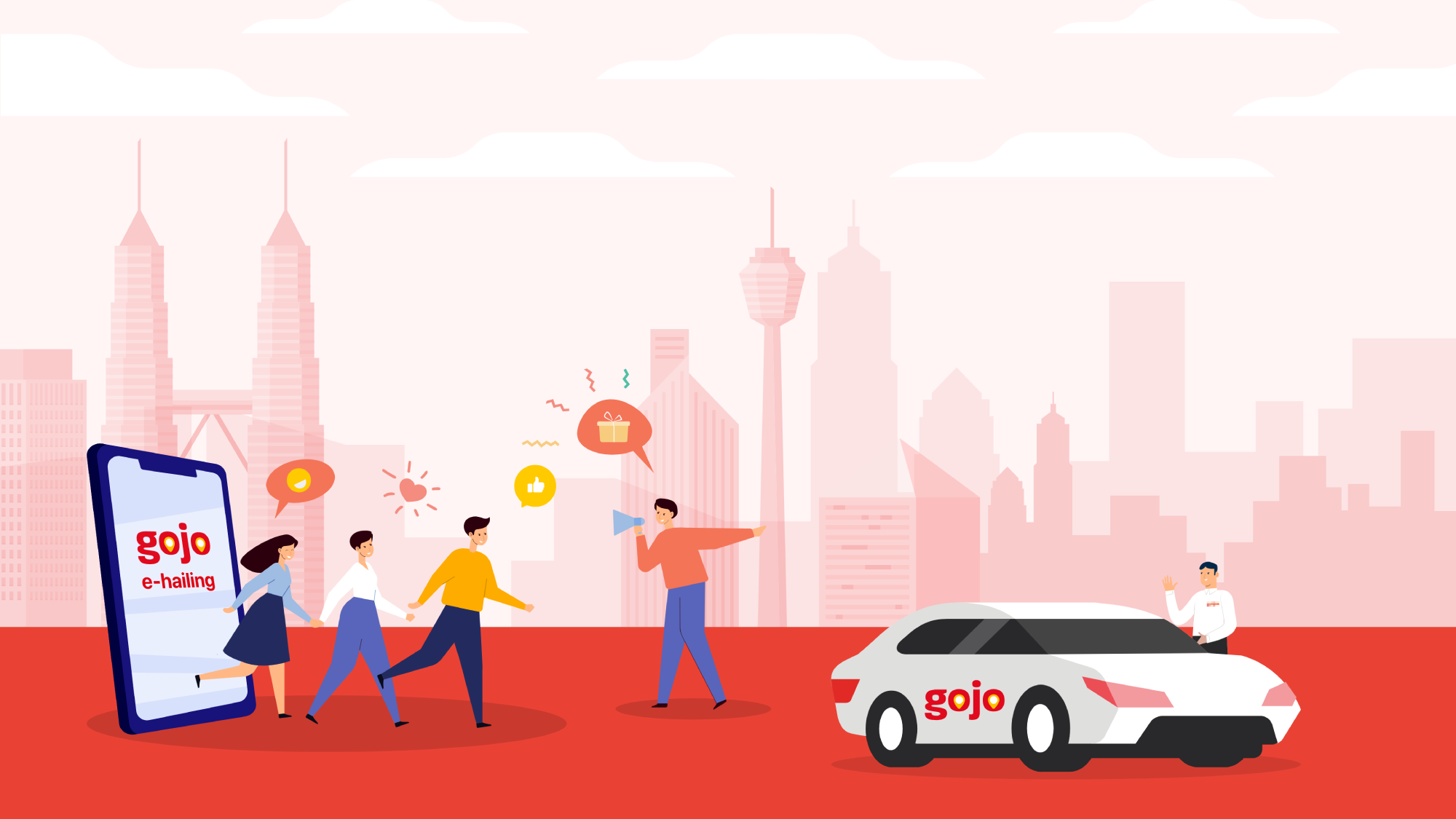 Book a ride with GOJO.